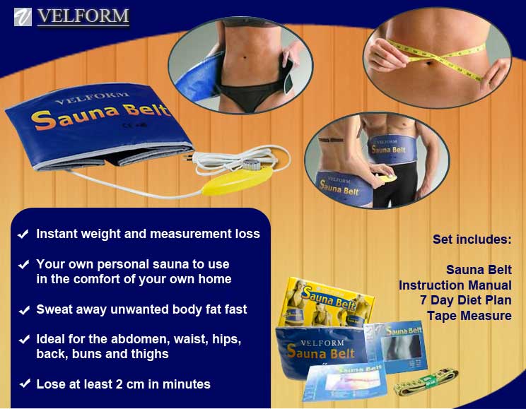 Ζώνη Αδυνατίσματος και Αποτοξίνωσης Velform Sauna Belt