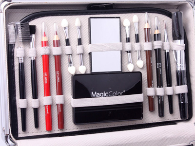 Βαλιτσάκι Μακιγιάζ Magic Color με Καλλυντικά, Πινέλα, Μανό & Καθρεφτάκι