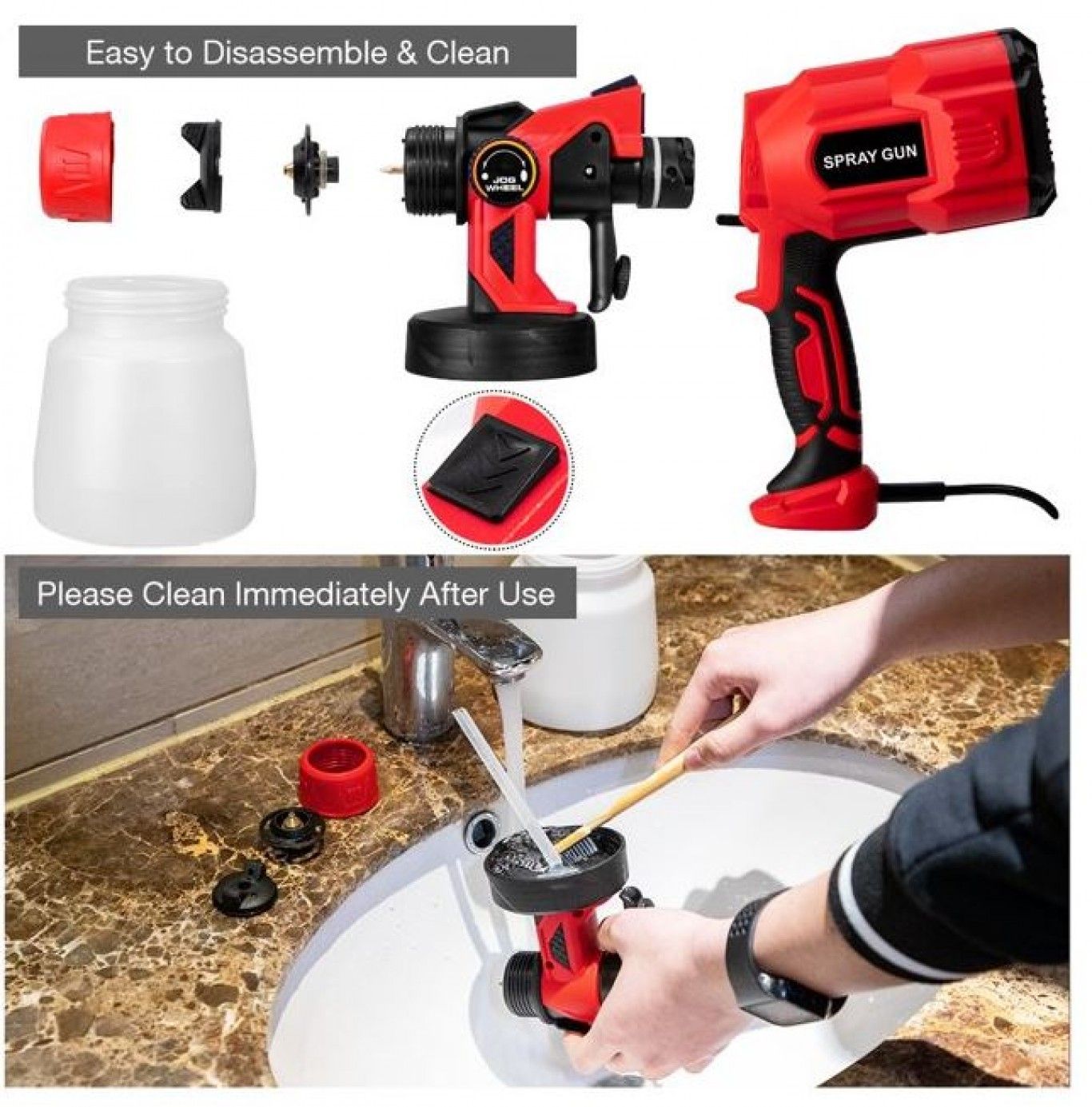 Ηλεκτρικό Πιστόλι Βαφής 550W 800ml