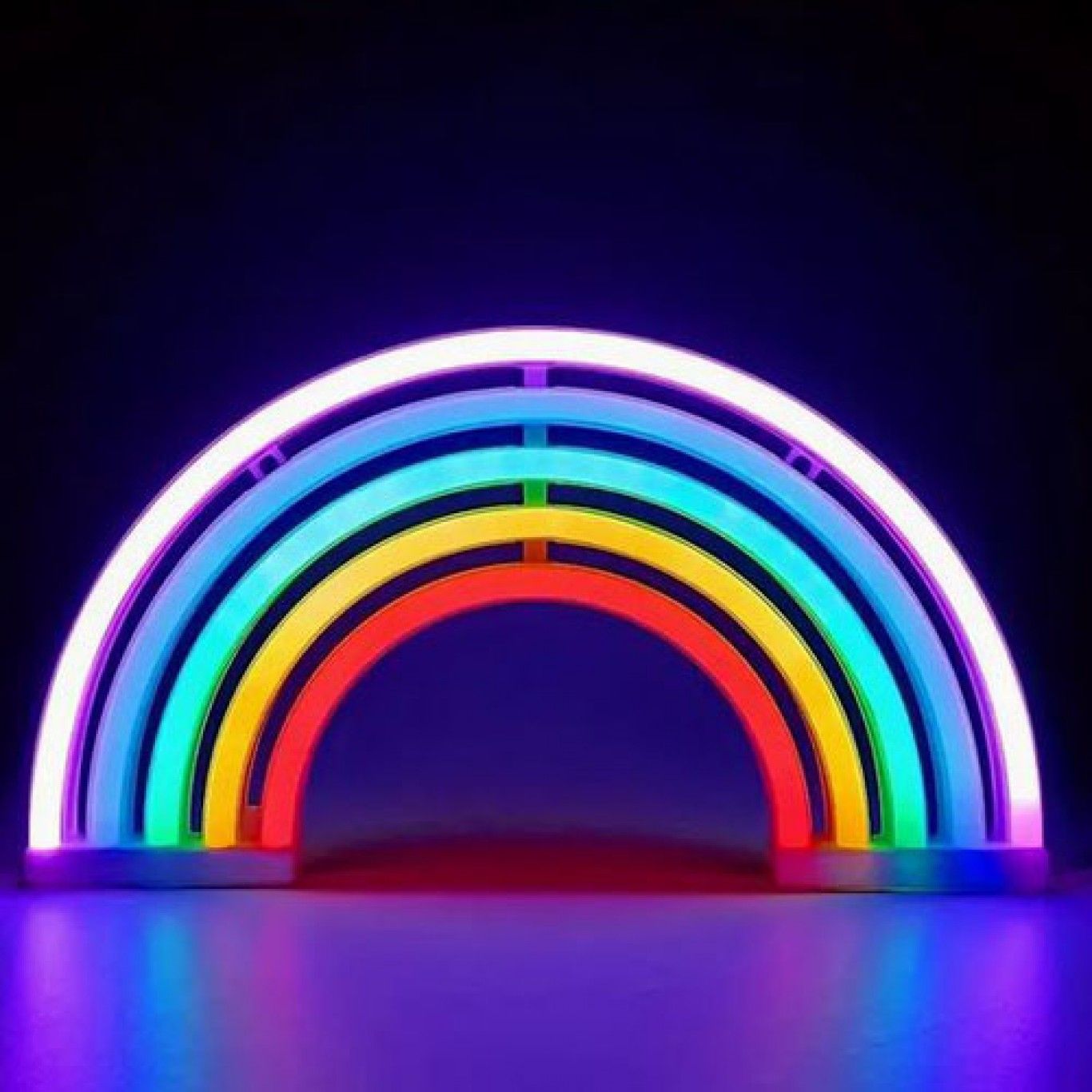 Διακοσμητικό Neon LED Φωτιστικό Ουράνιο Τόξο Πολύχρωμο Decoration Lamp ...