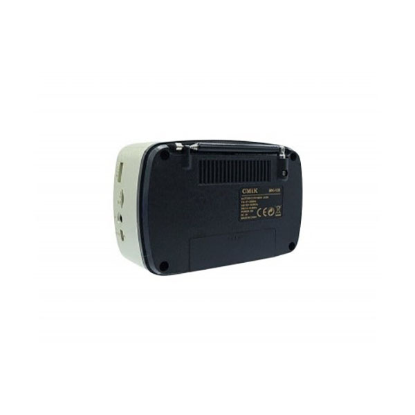 Επιτραπέζιο Retro Ραδιόφωνο με Bluetooth και USB Επαναφορτιζόμενο Ασημί