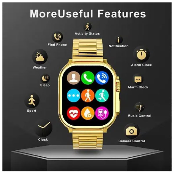 Smartwatch Με Παλμογράφο- Ένδειξη Μηνυμάτων Και Bluetooth- M9 Ultra Max ...