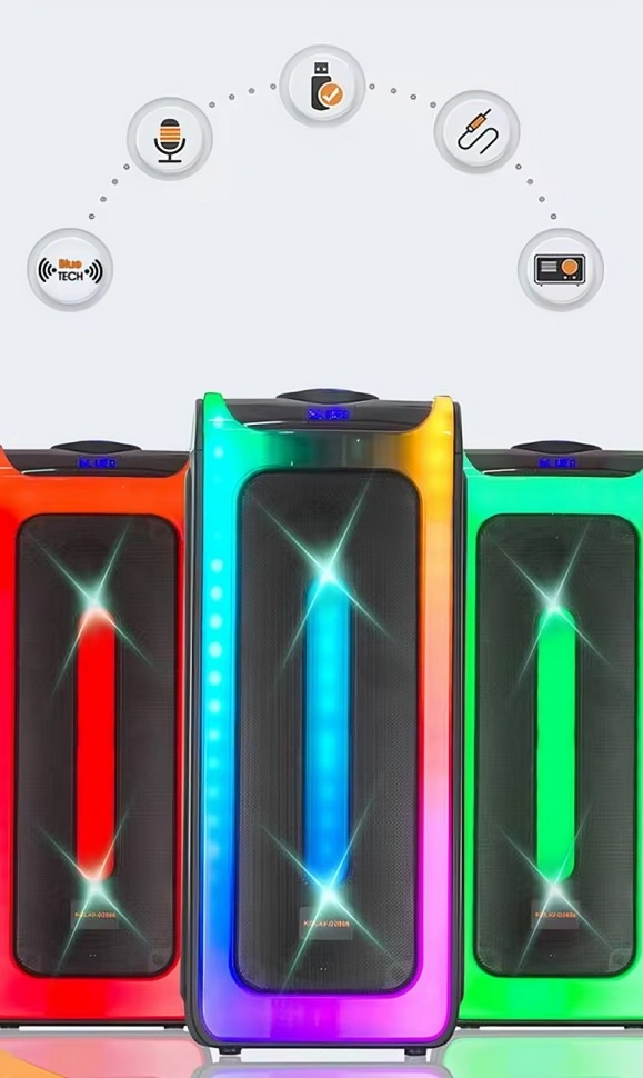 Επαναφορτιζόμενο Ηχείο Καραόκε - Subwoofer 40W Bluetooth με Μικρόφωνο ...